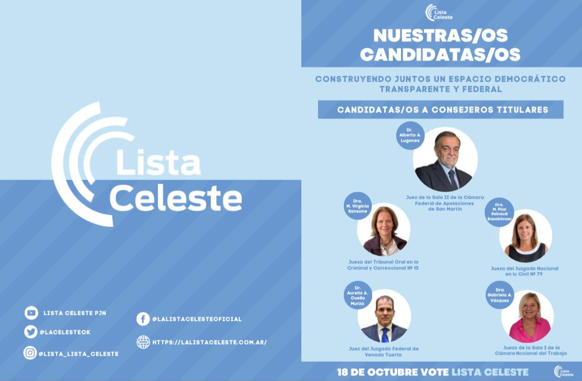 Elecciones – Lista Celeste